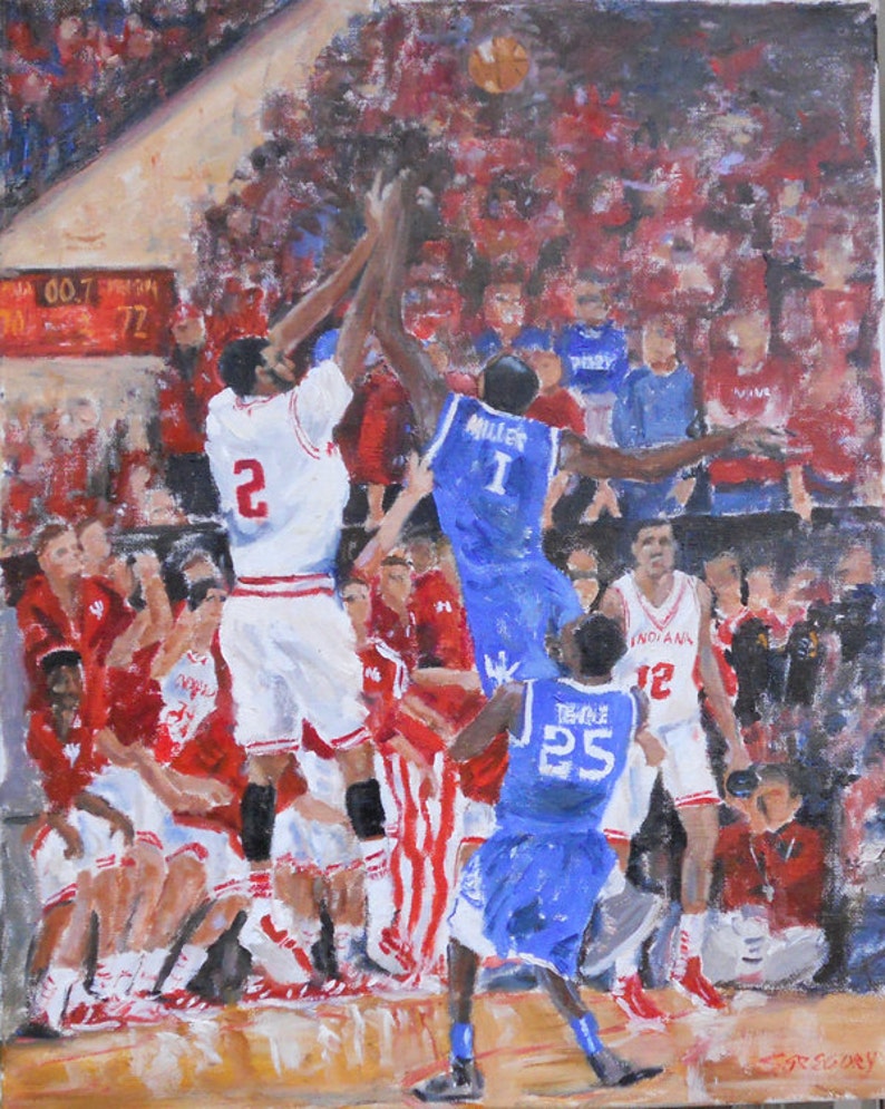 The Wat Shot is the Title of This Hand-embellished Giclee Depicting ...