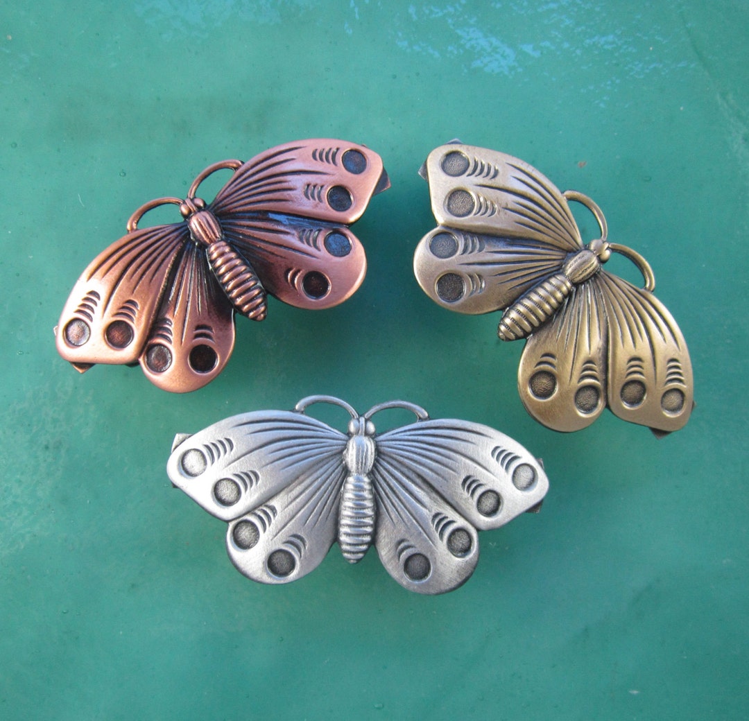 BUTTERFLY FRENCH BARRETTE 50mm- Barrettes for Thin Hair- Hair ...