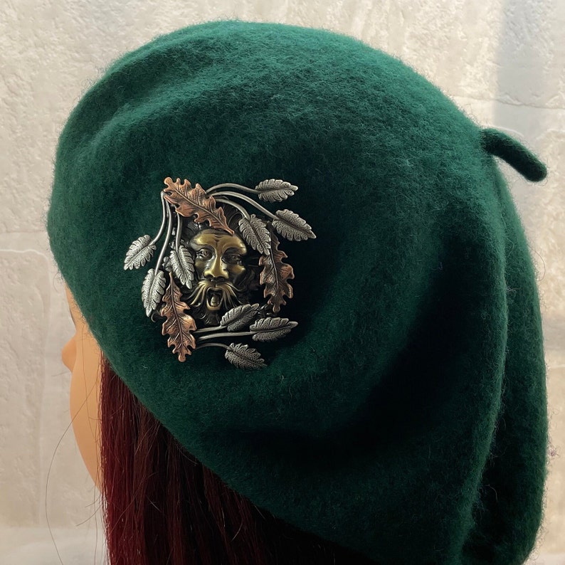 Green Man Brooch- Green Man Pin- Green Man Jewelry- Mythical Green Man ...