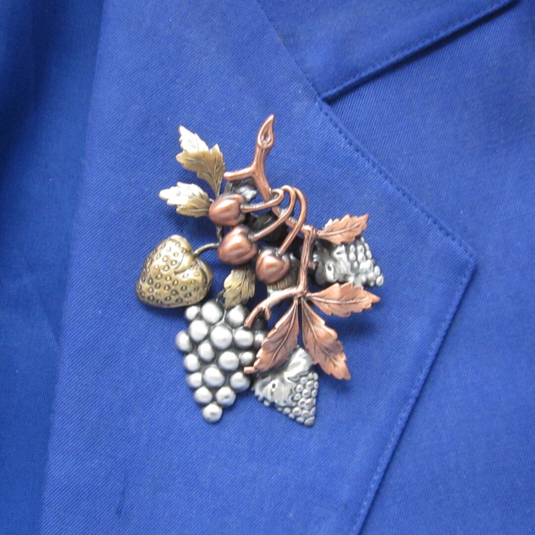 Summer Fruit Pin- Mixed Fruit Pin- Summer Berries Pin- Pins for Women ...