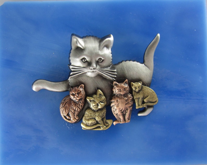 Cat Brooch Cat Jewelry Cat Rescue Cat Pin Cat Lover Gift | Etsy