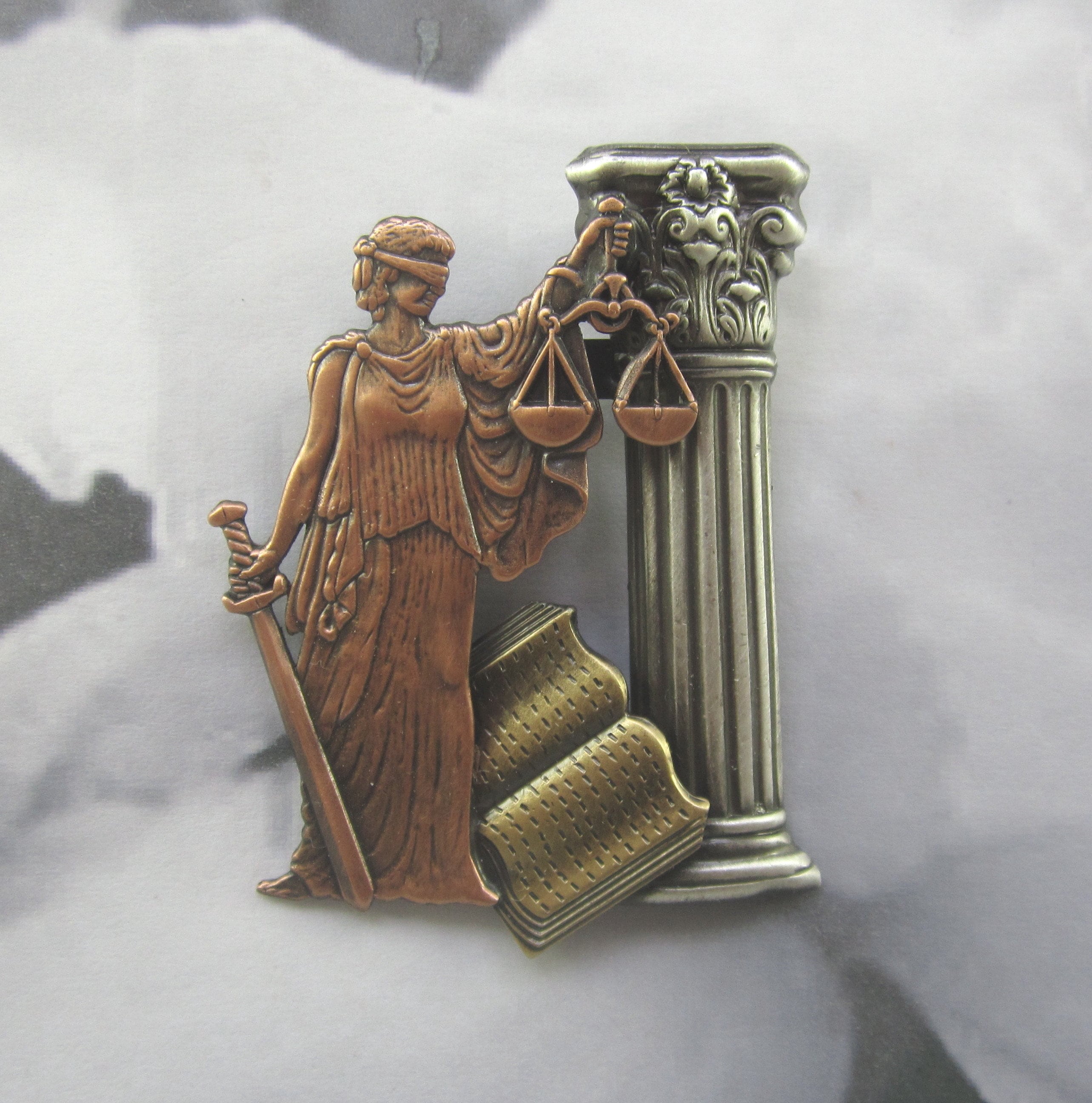 Lady Justice Brooch- Gift for Lawyers- Legal Eagle- Bar Exam Gift ...