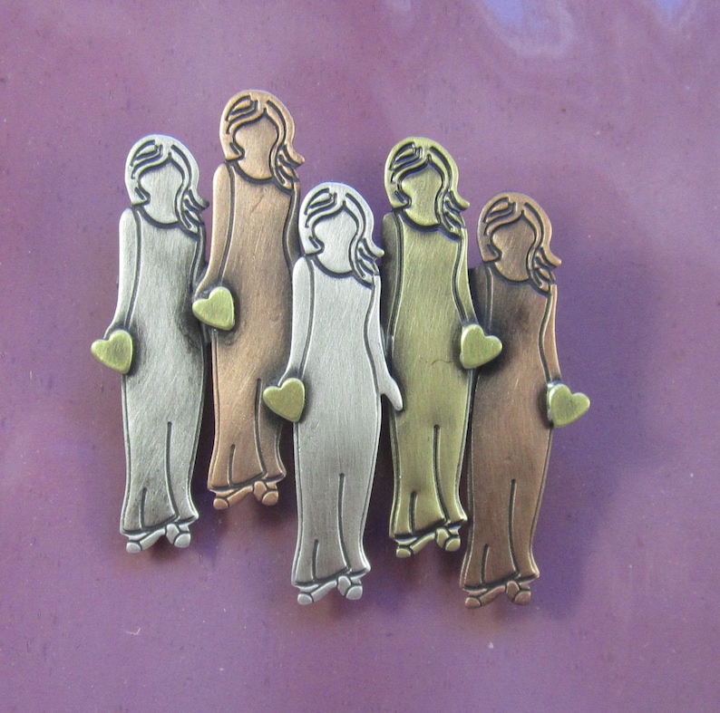 FIVE Sisters Pin Sister Gift Friends Gift Best Friends | Etsy