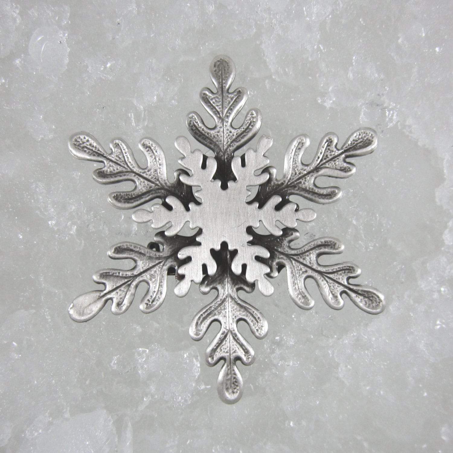 Snowflake Pin Snowflake Brooch Snowflake Jewelry Winter - Etsy