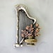 Harp Brooch- Harp Musical Instrument- Harp Jewelry- Harp Pin- Harpist ...