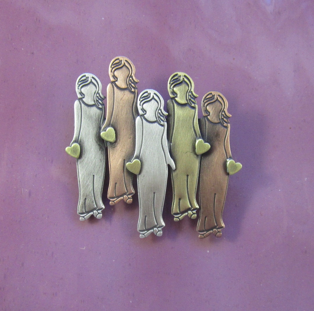 FIVE Sisters Pin- Sister Gift, Friends Gift, Best Friends Gift ...