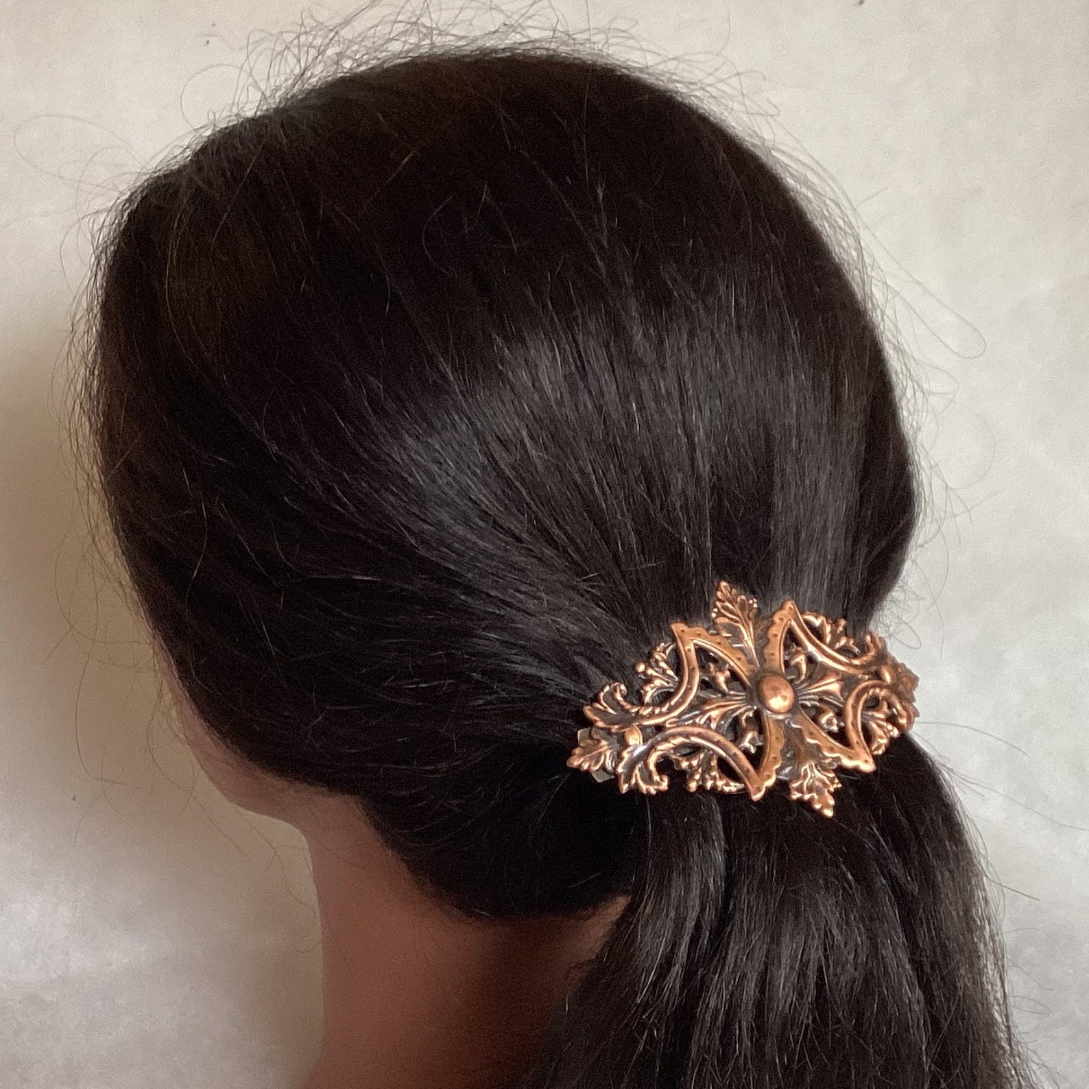 Vintage Victorian French Barrette 80MM Thick Hair Barrette - Etsy