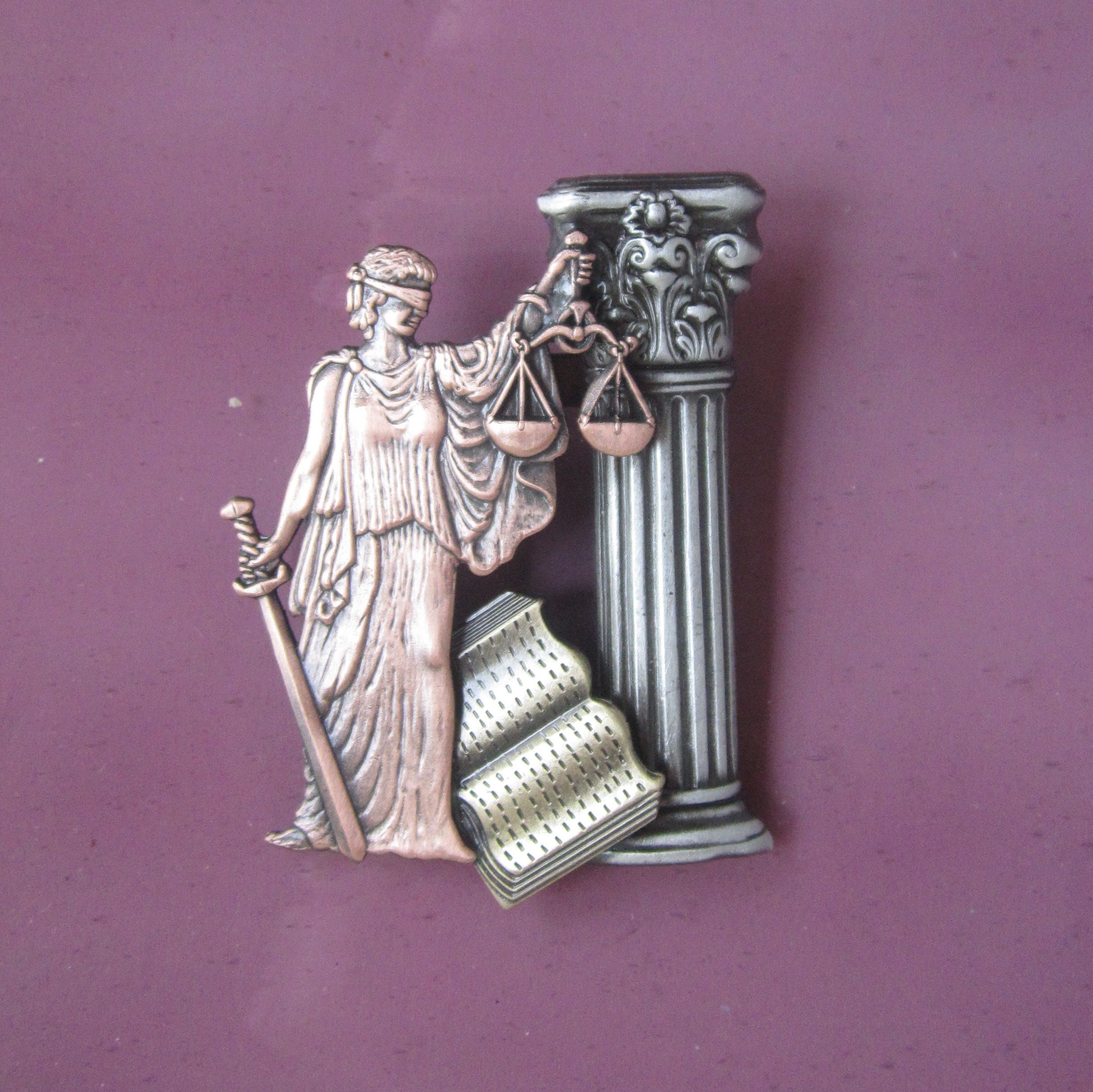 Lady Justice Brooch- Gift for Lawyers- Legal Eagle- Bar Exam Gift ...