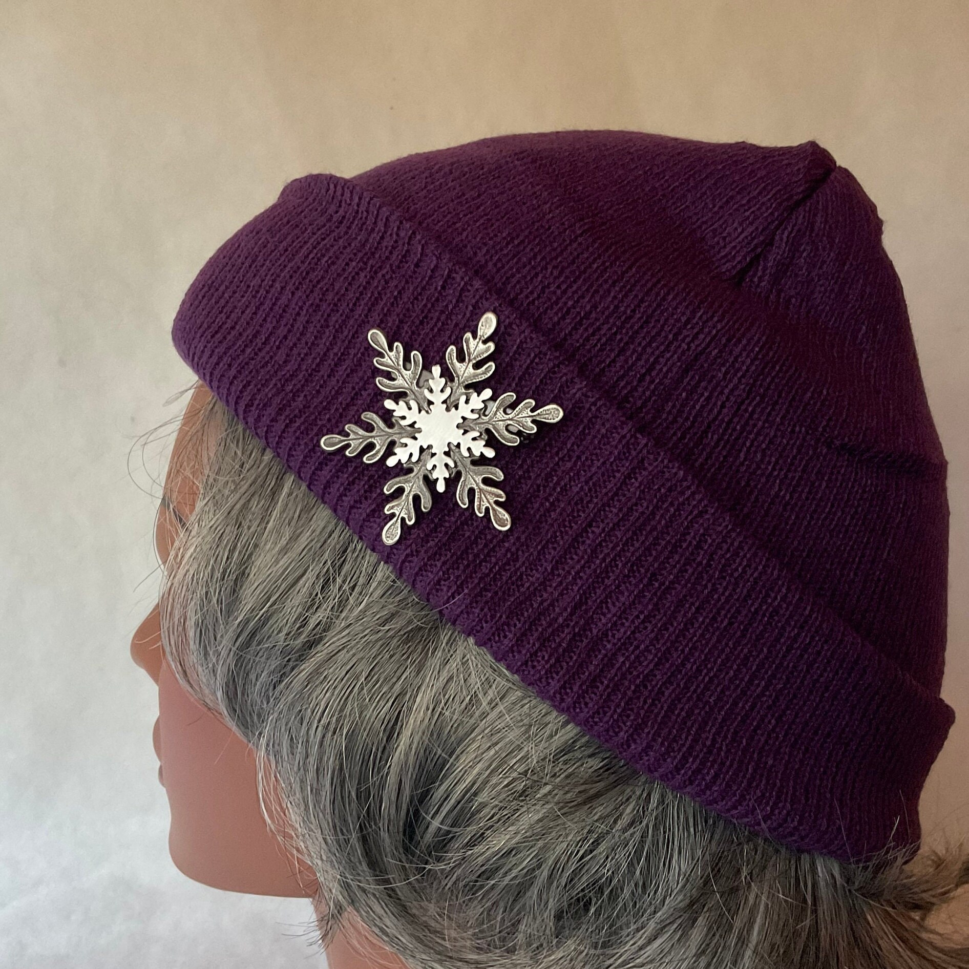 Snowflake Pin Snowflake Brooch Snowflake Jewelry Winter - Etsy