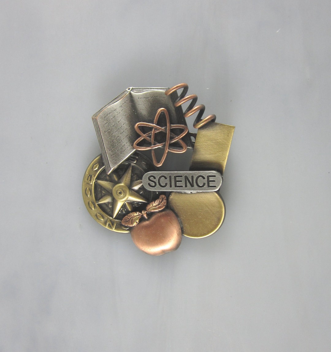 Science Brooch- Teacher Gifts- Geekery- Science Jewelry- Science Art - Etsy