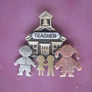 Teachers Gift- Teachers Jewelry- Gift for Teachers- Teacher Brooch ...