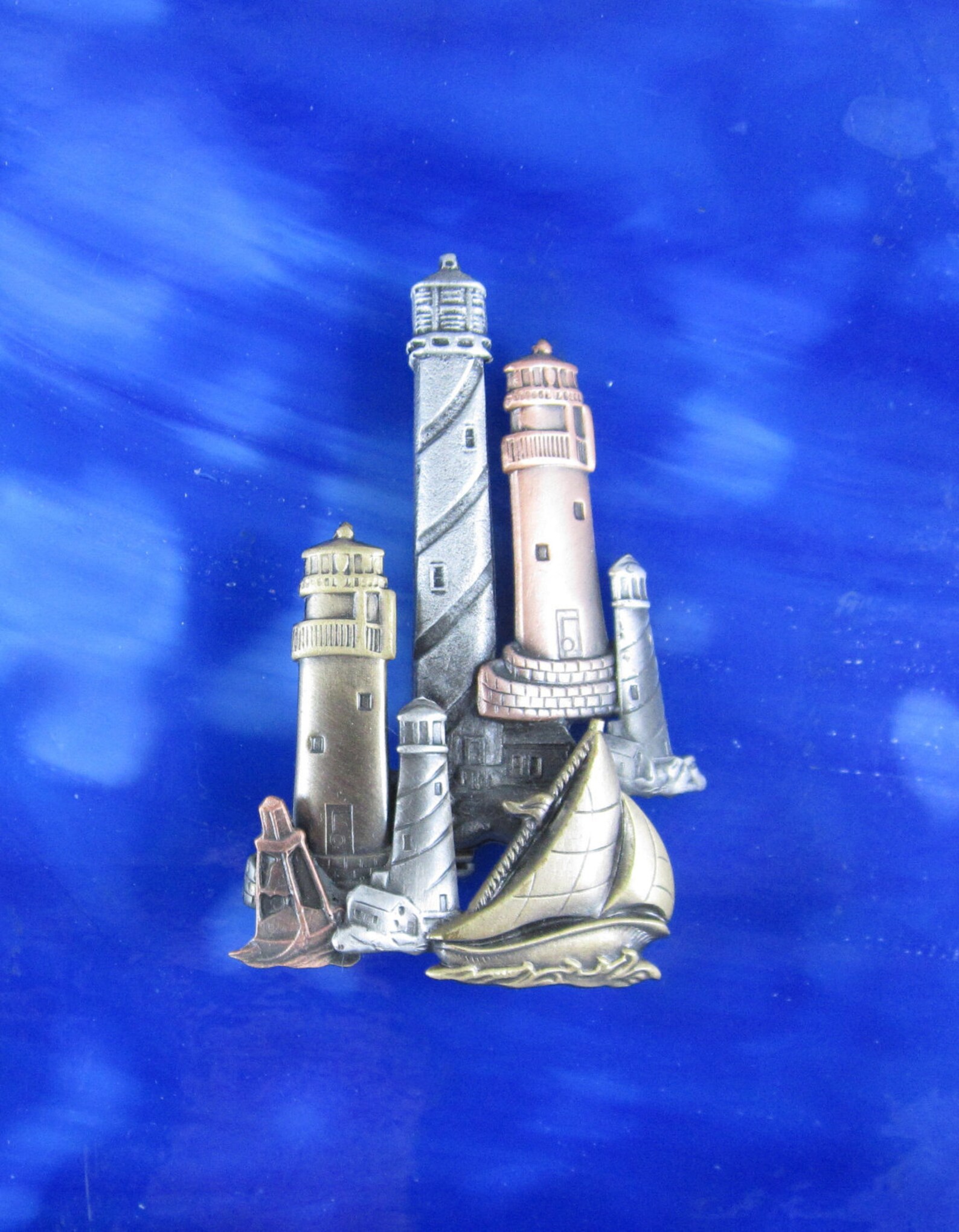 Lighthouse Brooch Lighthouse Jewelry Nautical Pin Nautical - Etsy