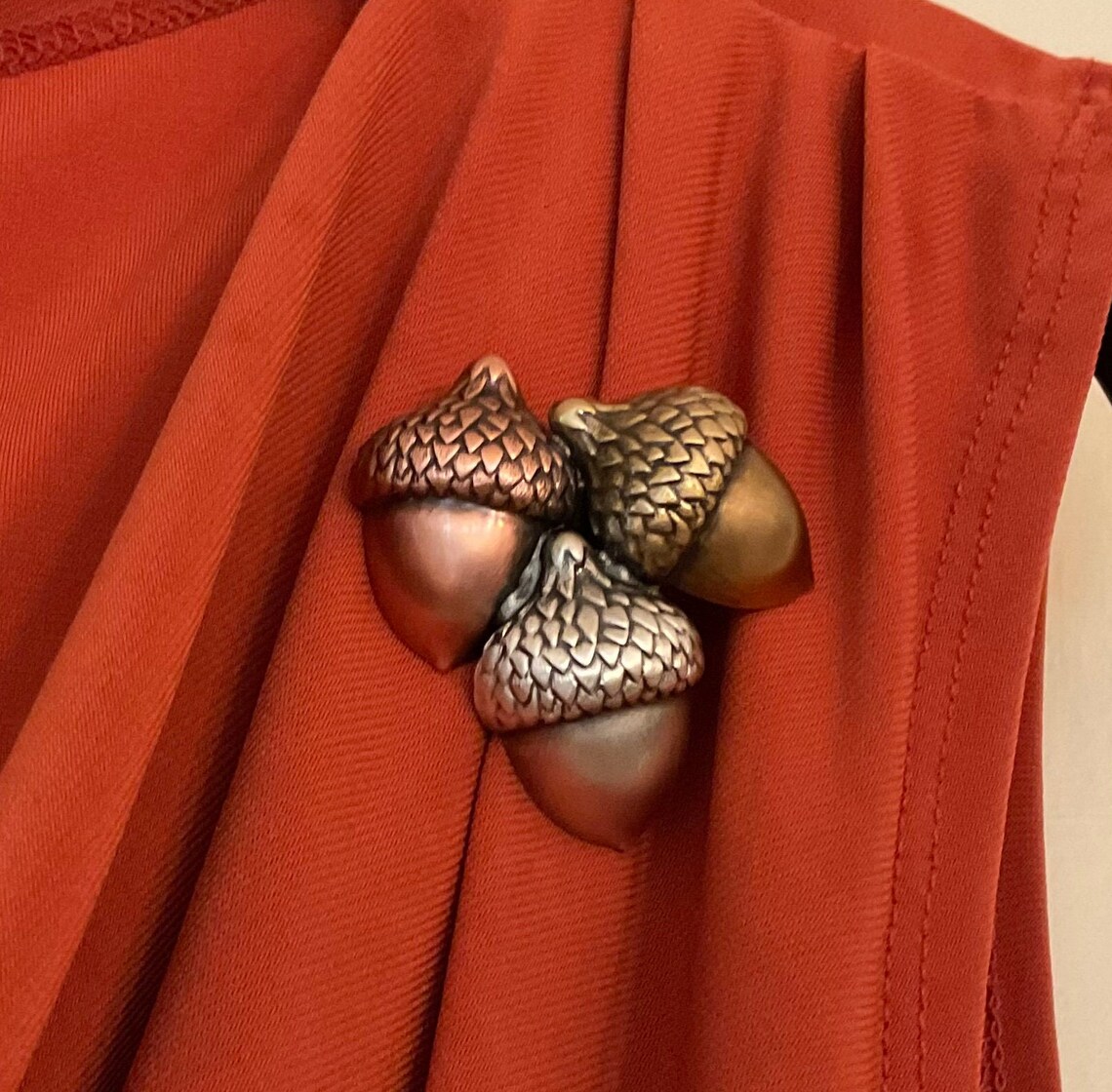 Acorn Pin- Acorn Brooch- Fall Jewelry- Autumn Jewelry- Fall Pin- Hat ...