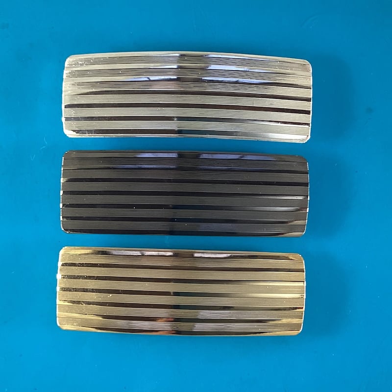 Silver Barrette - Etsy