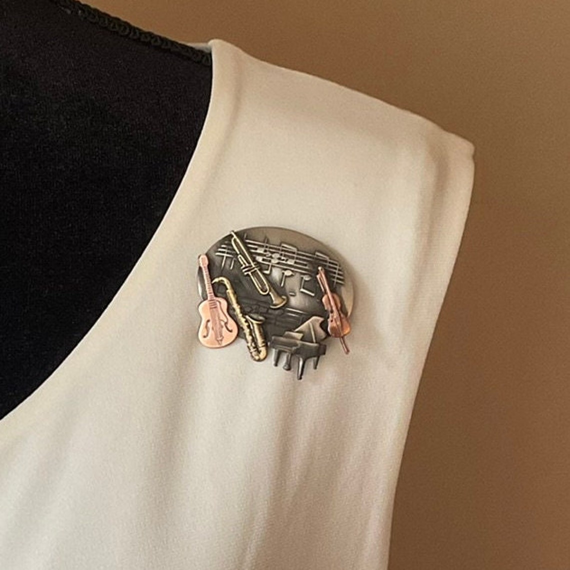 Musical Instruments Brooch Music Teacher Gift Musicians - Etsy