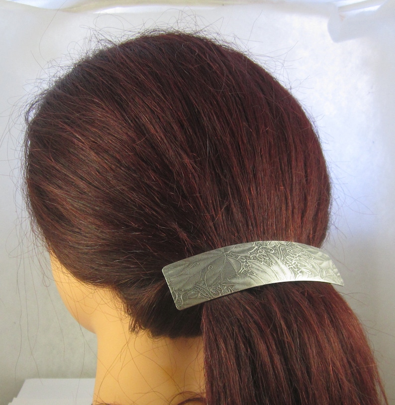 BIG HAIR 100mm French Barrette-hair Accessory- Grape Leaves Design ...
