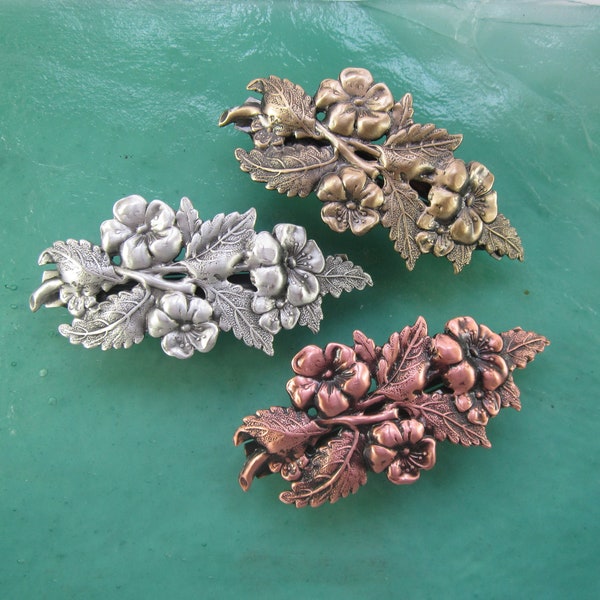 Flower Barrettes - Etsy