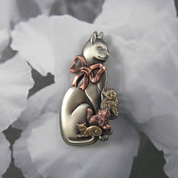 Cat Brooch - Etsy