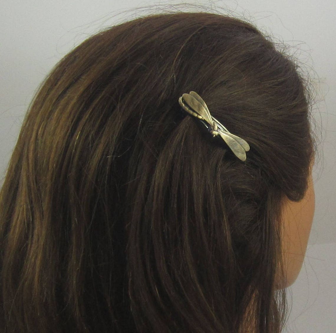 Dragonfly French Barrette 50mm Barrettes for Thin Hair Hair - Etsy