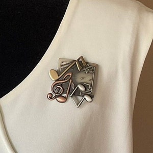 Gifts for Musicians- Music Brooch- Music Jewelry- Music Teacher Gift ...