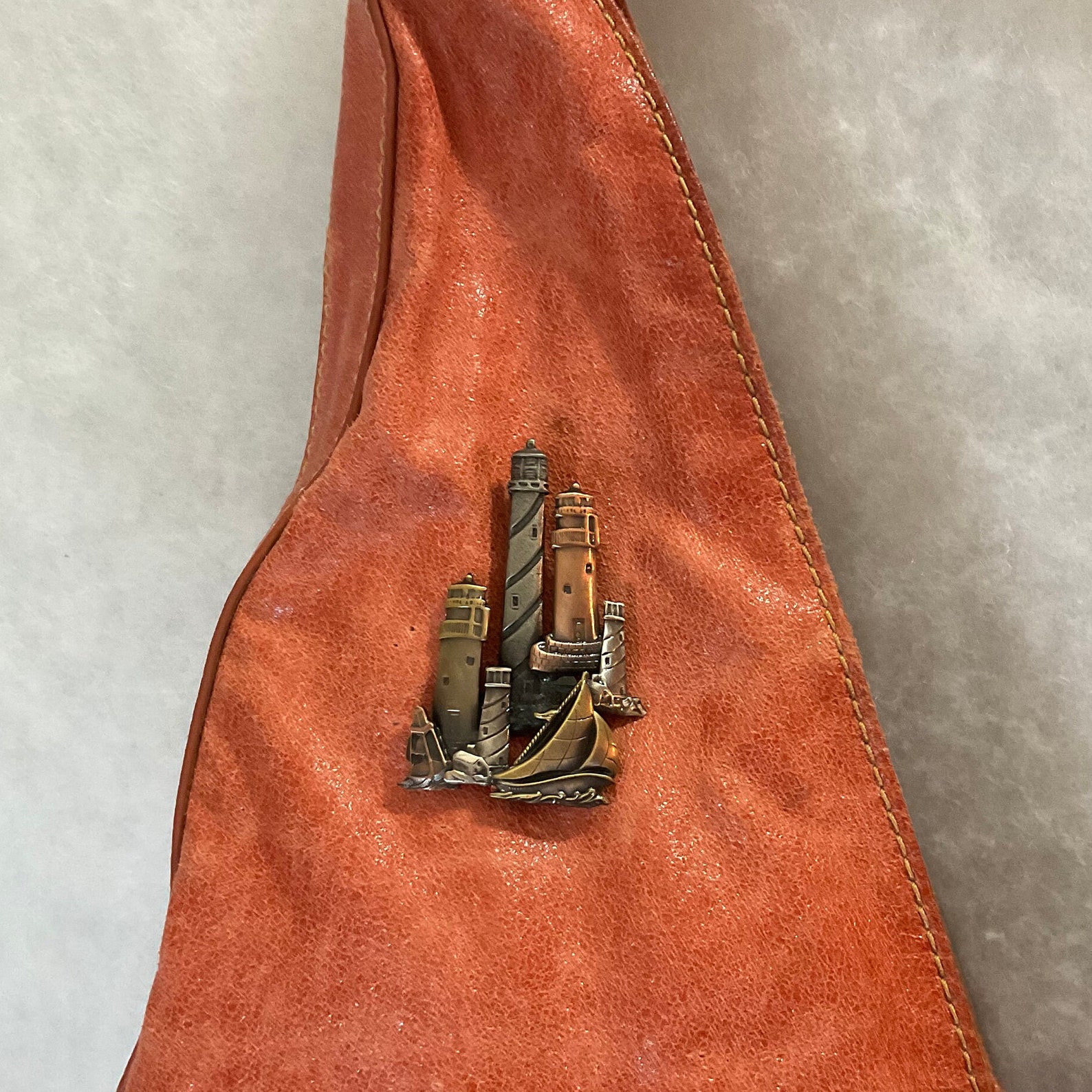 Lighthouse Brooch Lighthouse Jewelry Nautical Pin Nautical - Etsy