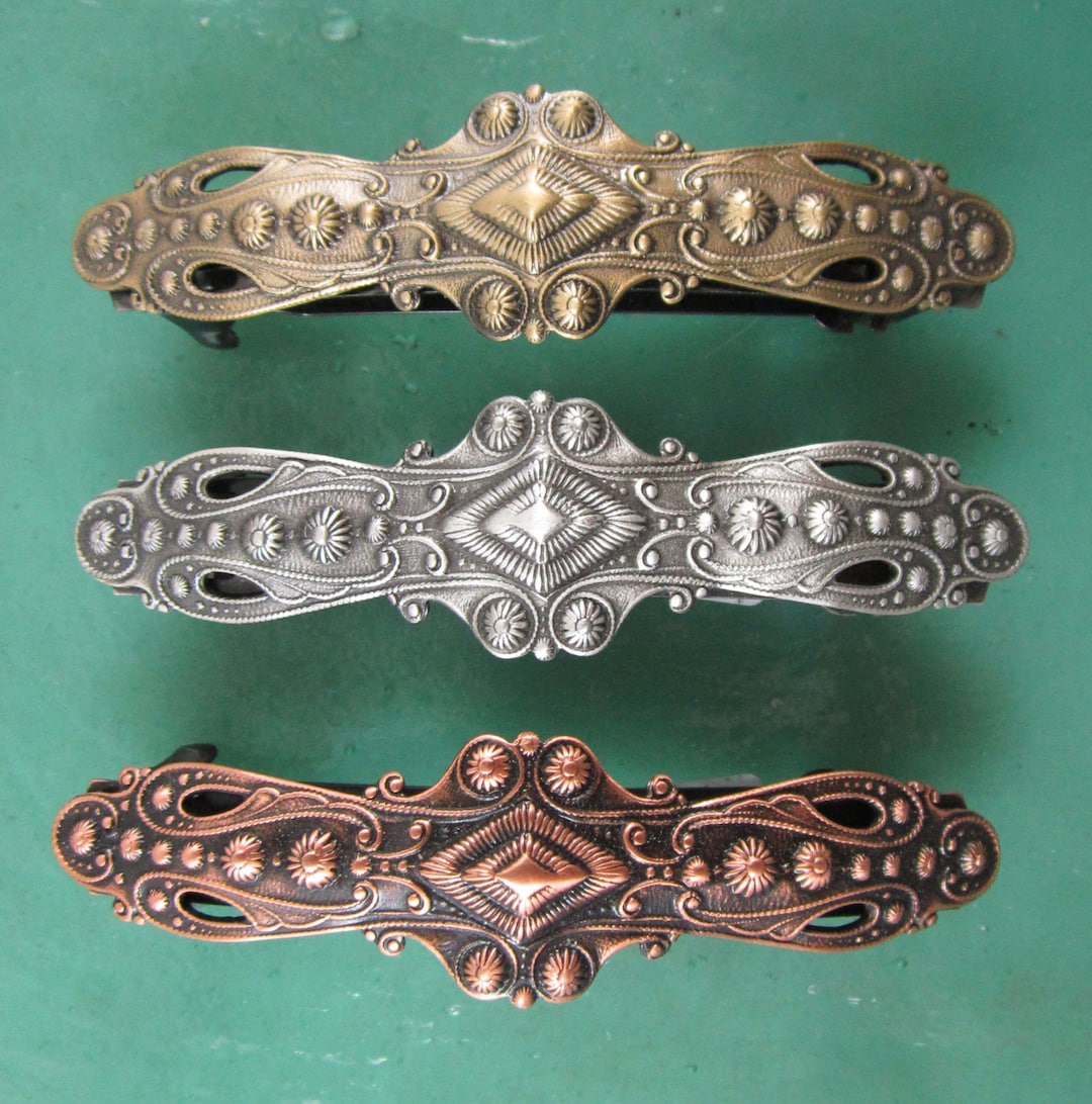 OLD FASHIONED BAROQUE French Barrette 70MM- Hair Accessories- Barrettes ...