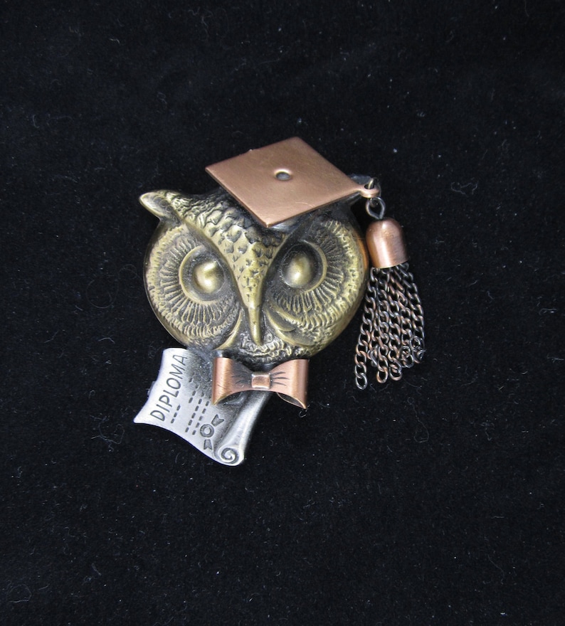 Wise Old Owl Brooch Owl Pin Owl Jewelry Hat Pins for Women - Etsy