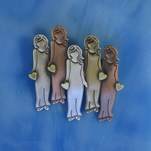 FIVE Sisters Pin- Sister Gift, Friends Gift, Best Friends Gift ...