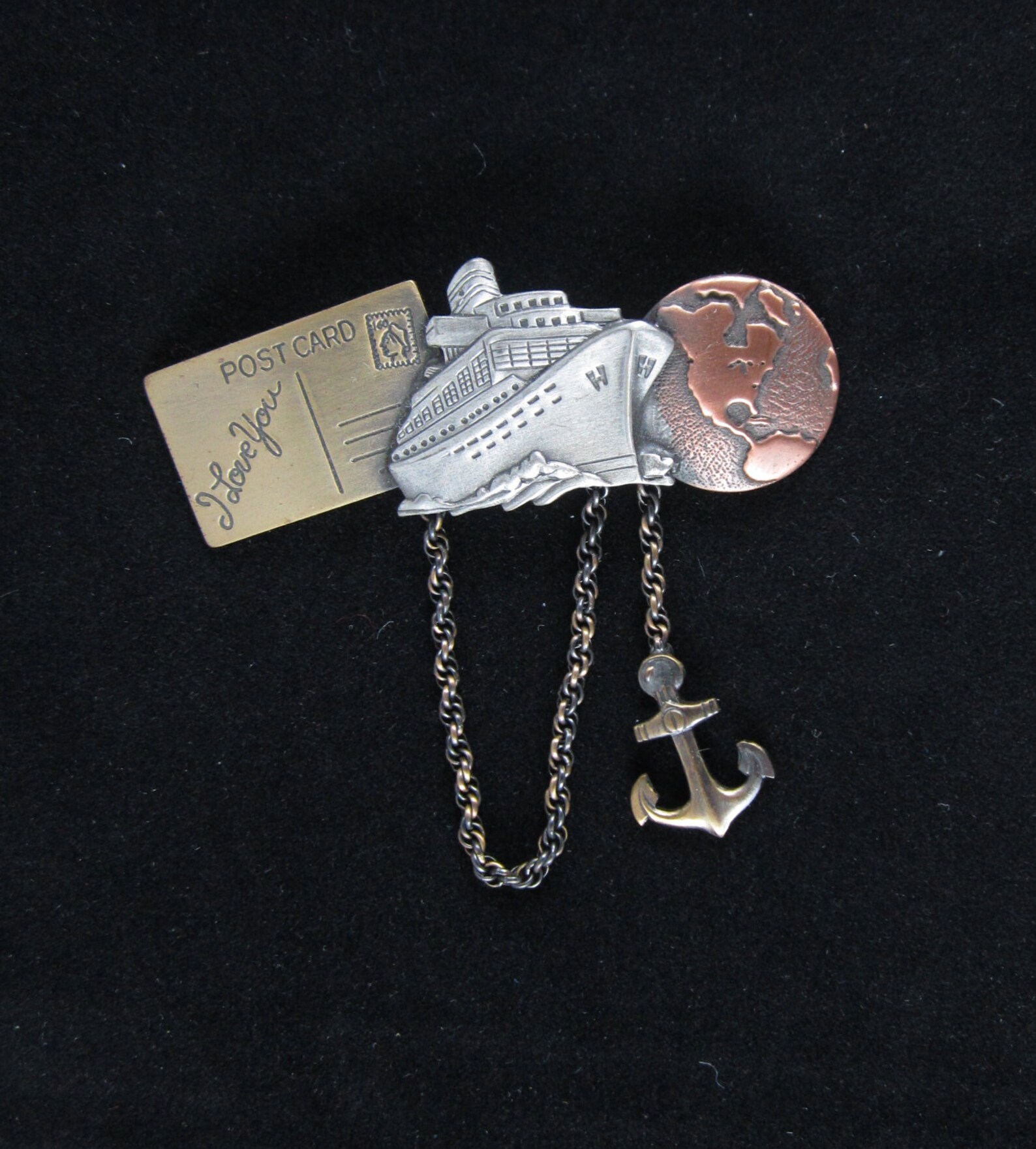 Cruise the World Brooch Cruise Wear Travel Agent Jewelry - Etsy