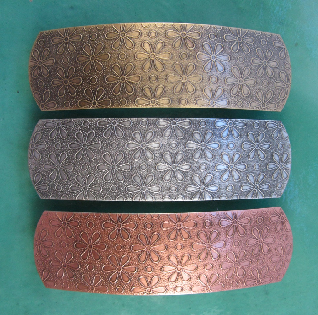 DAISY DESIGN FRENCH Barrette 80mm- Thick Hair Barrette- Hair Clip- Hair ...