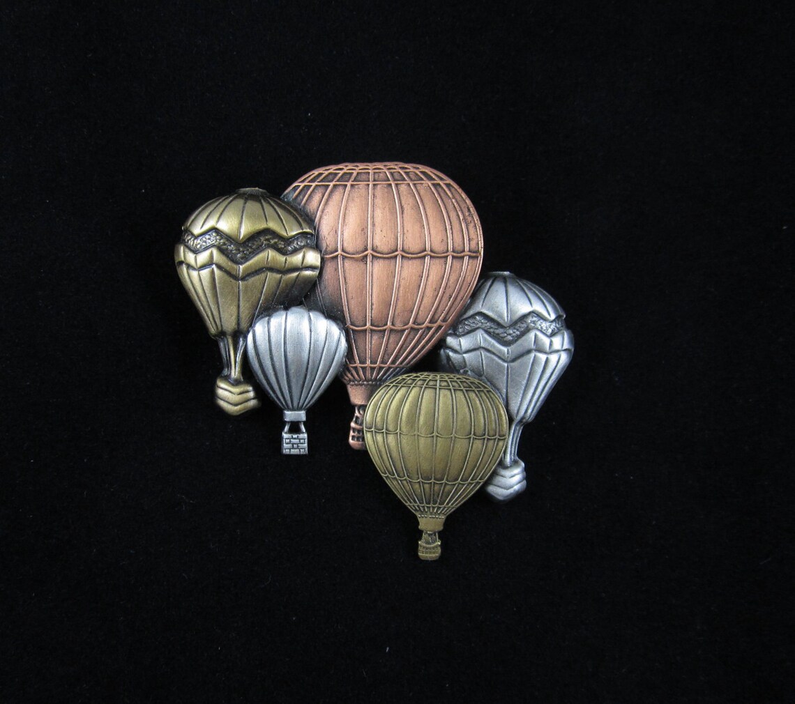 Hot Air Balloons Brooch - Etsy