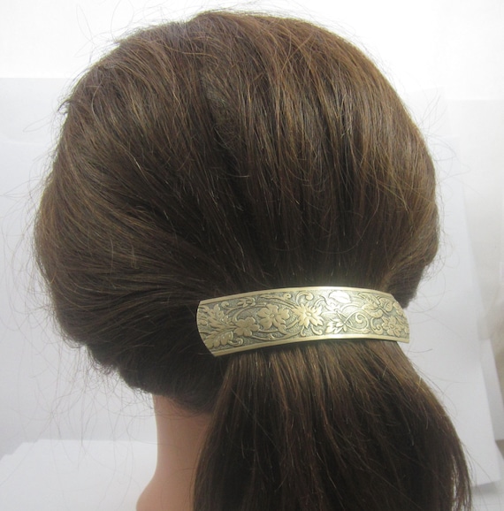 BIG HAIR FLORAL 100mm French Barrette Thick Hair Barrette Barrette French Barrette Hair Accessories Hair Clips