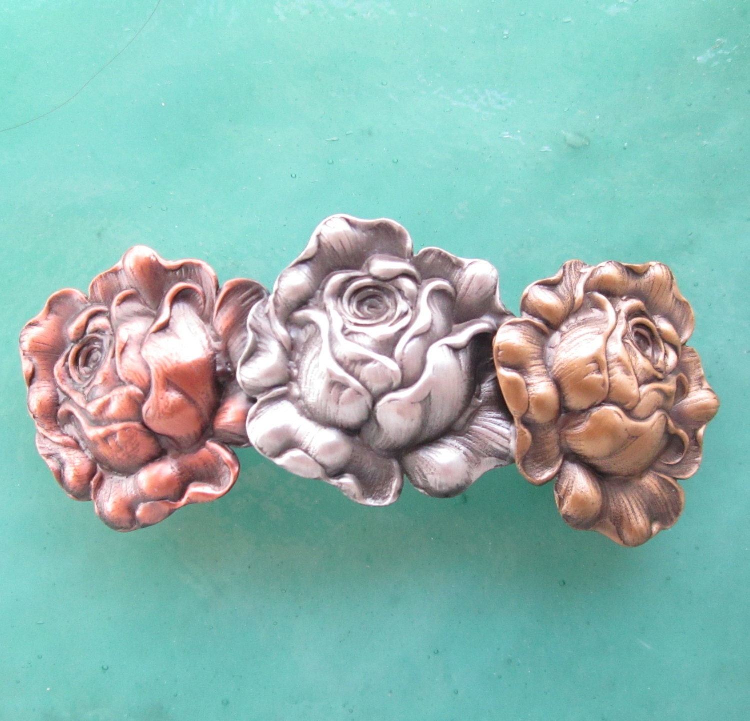 ROSES French Barrette 80MM Thick Hair Barrette Hair - Etsy