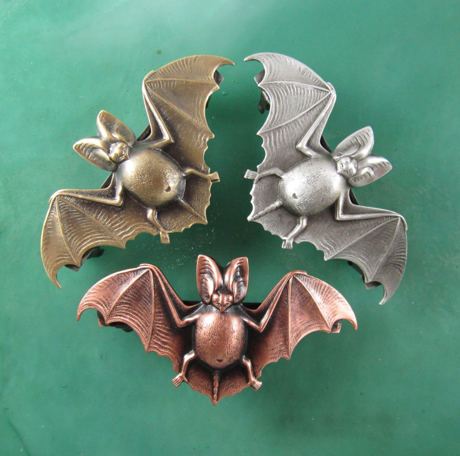 BAT FRENCH BARRETTE 60mm Genuine French Clip Barrettes for - Etsy