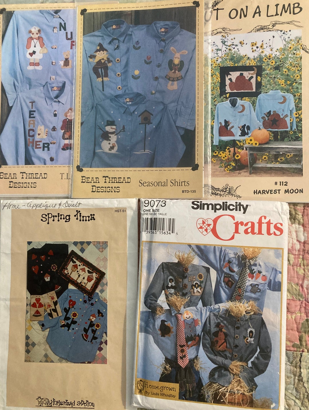 UNCUT Simplicity Craft Sewing Pattern 9073 ~~ Homegrown by Linda ...