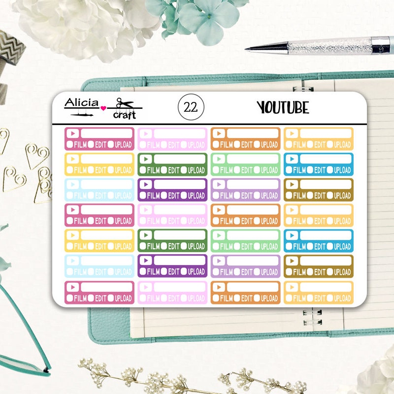 Youtube Stickers - Etsy