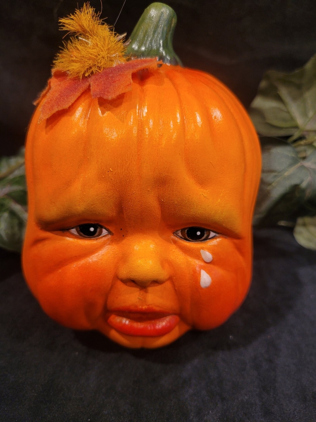 Halloween Baby Face Pumpkin Perfect for Fall Decorating. Bats Witch ...