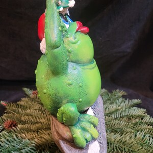 Hand Painted Ceramic Frog Toad Beware of the Mistle Toad Mistletoe - Etsy