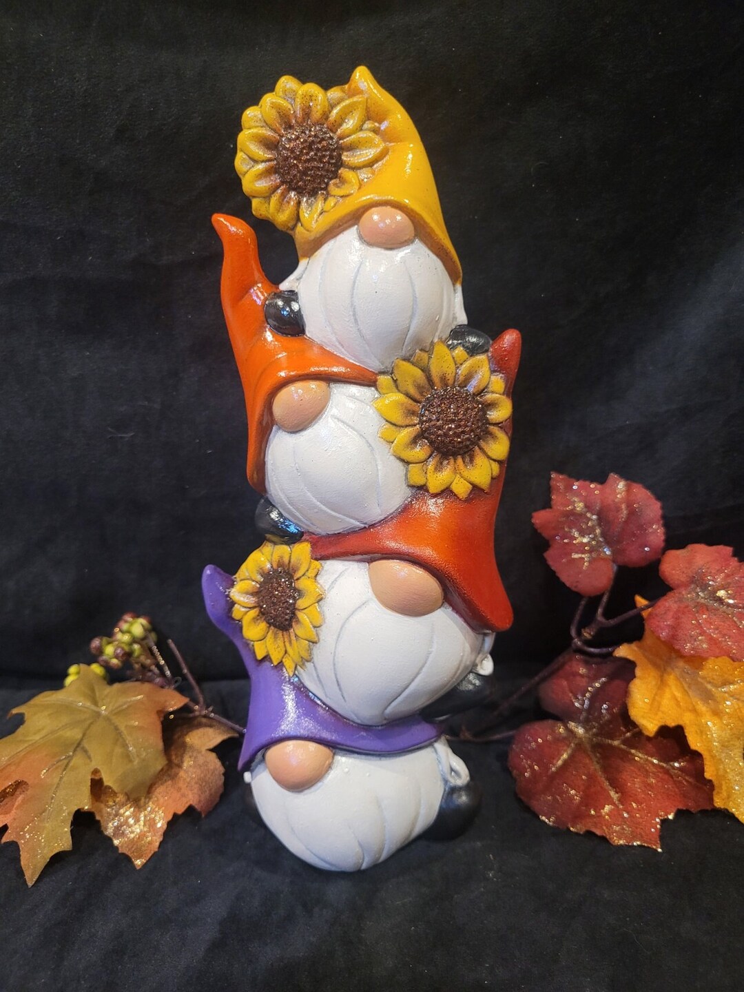Stacking Gnomes With Sunflowers Pride Garden - Etsy