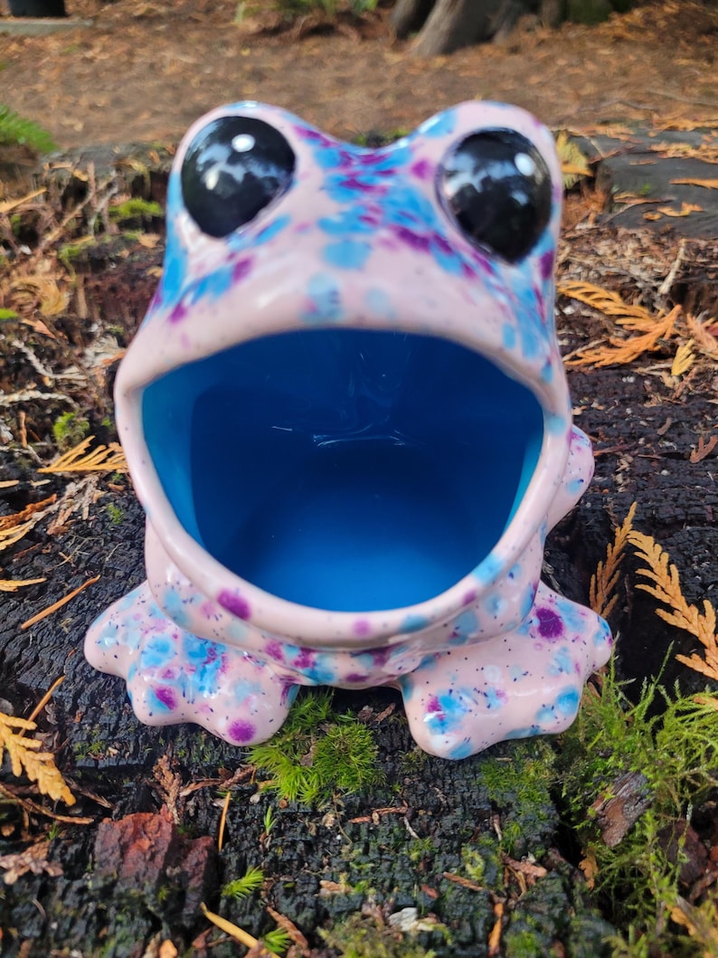 Retro Ceramic Frog Scrubby Sponge Holder Vintage Mold Toad Kitchen Sink ...
