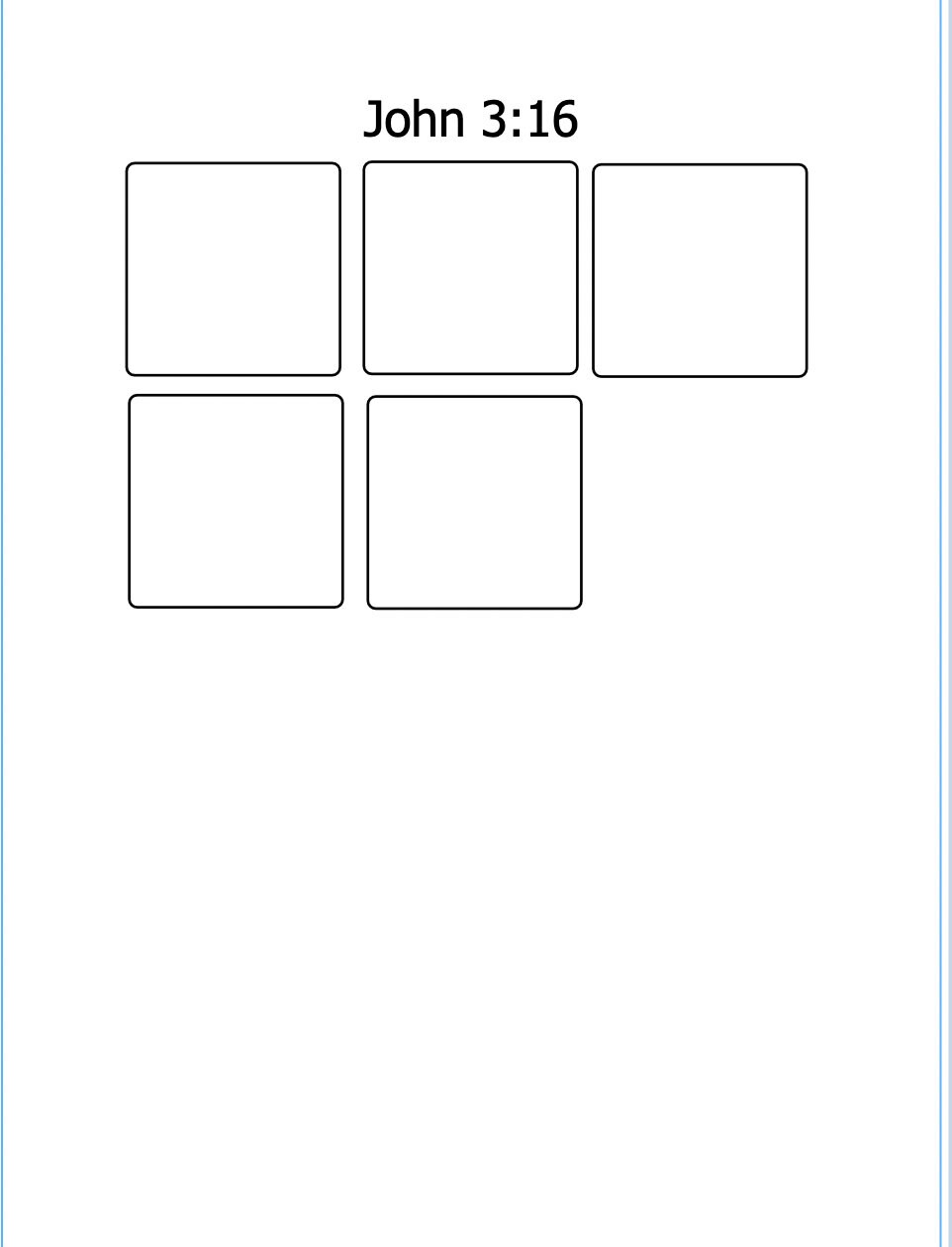 Boardmaker Memory Verse John 3:16 AAC - Etsy