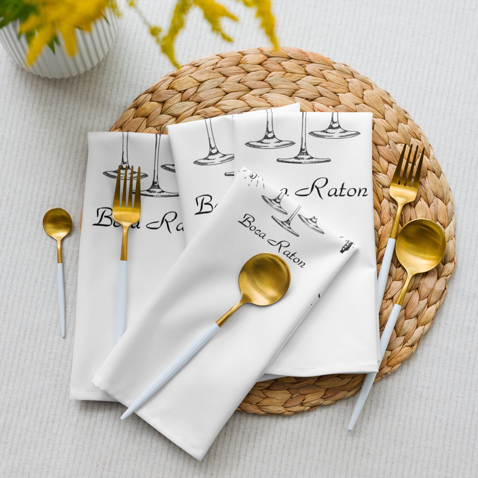 Custom Name Supper Club With Custom City Dinner Napkins, Custom Dinner ...