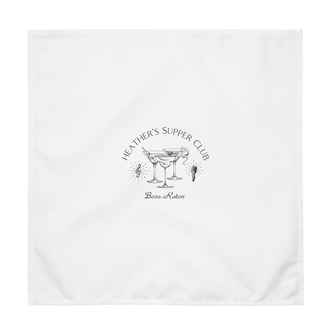 Custom Name Supper Club With Custom City Dinner Napkins, Custom Dinner ...