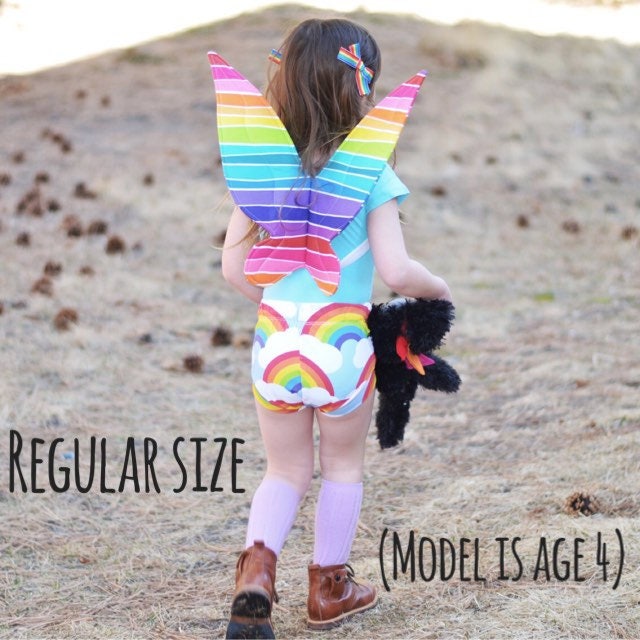 Rainbow Fairy Wings Costume for Kids Costumes, Pretend Play, Dress Up ...