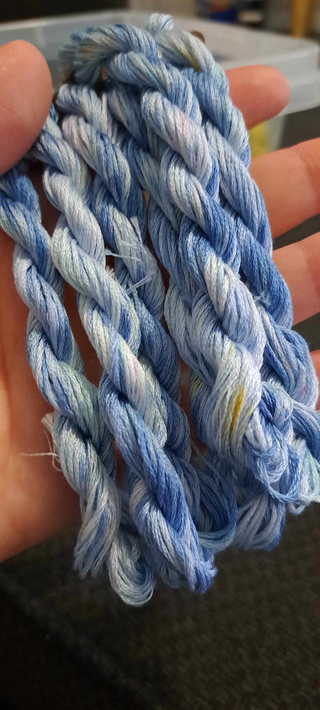 Hand-dyed Thread 'rogue Wave' Embroidery or Cross Stitch Floss - Etsy