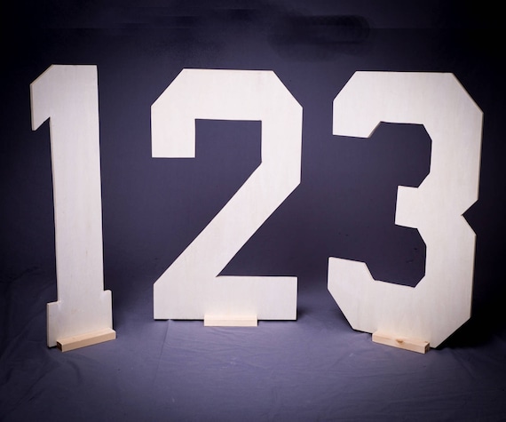 24 Inch Large Wood Number Props individual Numbers Hand - Etsy