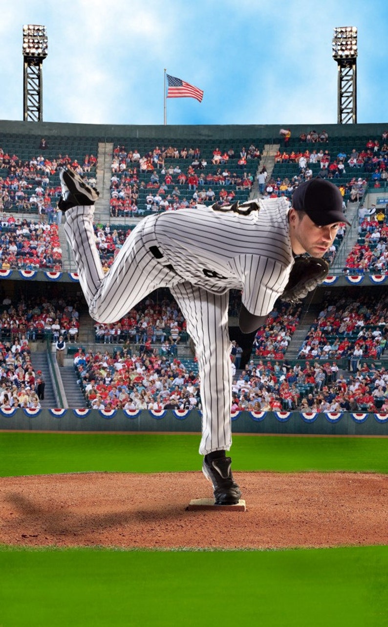 Baseball Stadium Backdrop Available in Three Materials 3D-1 - Etsy