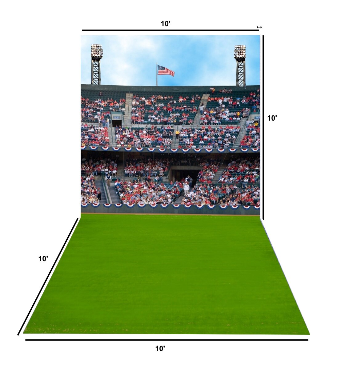 Baseball Photo Backdrop softeez Wrinkle Free - Etsy