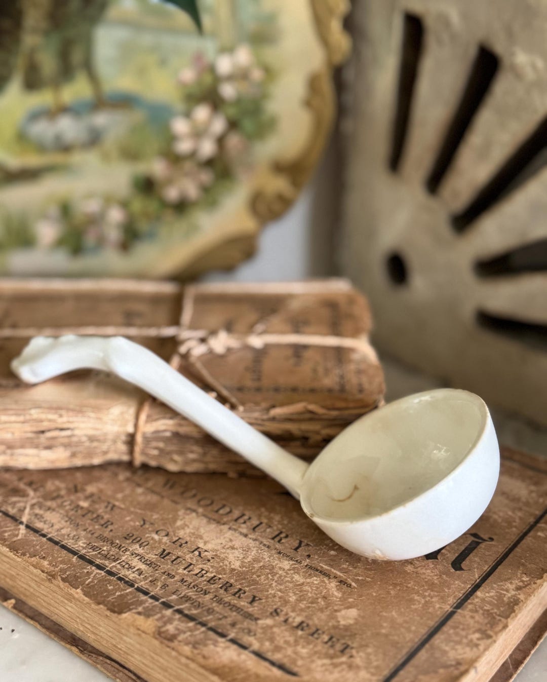 Vintage Ladle / Ironstone / Crazing / Staining / Gravy / Dish / China ...