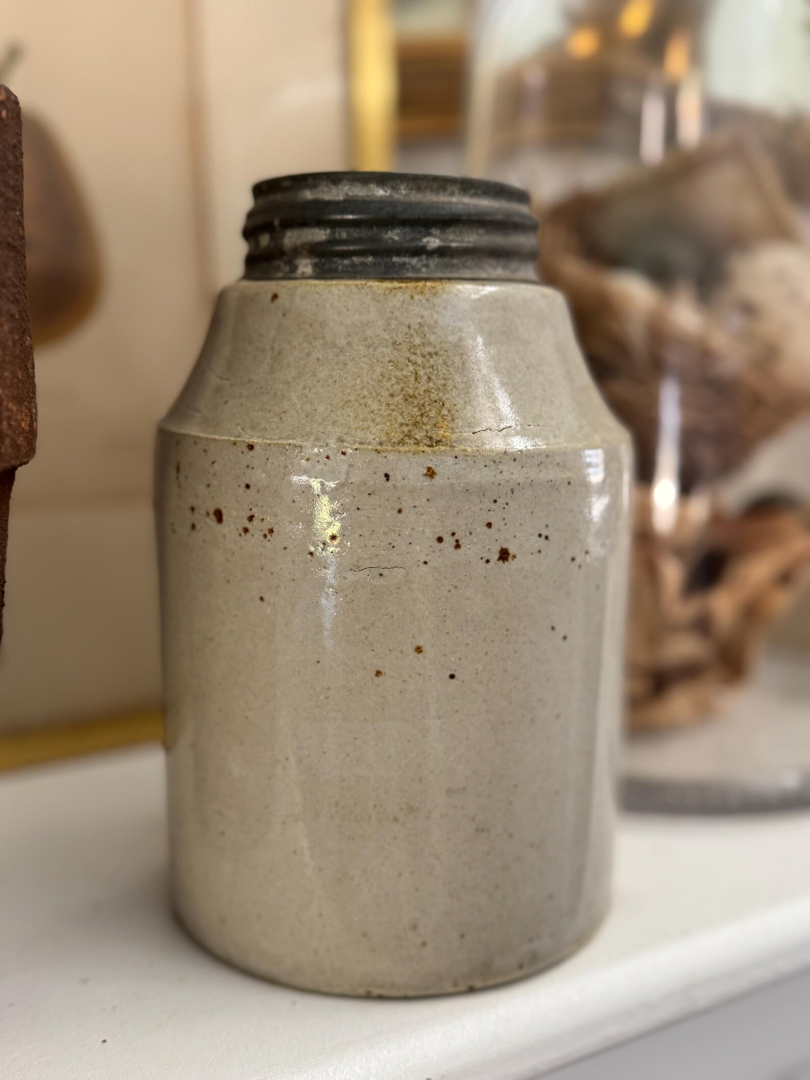 Antique Stoneware Jar / Fruit / Canning Jar / Macomb Pottery Co / Crock ...